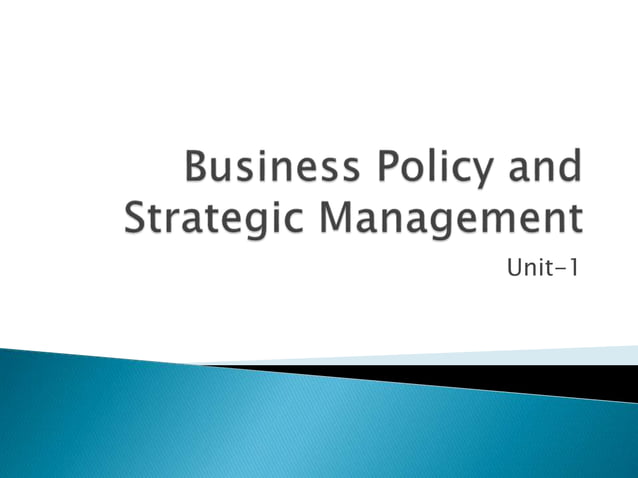 Business Policy and Strategic Management.pptx | Political Issues ...