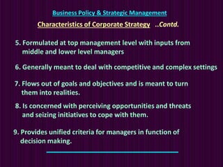 Business policy & strategic management | PDF