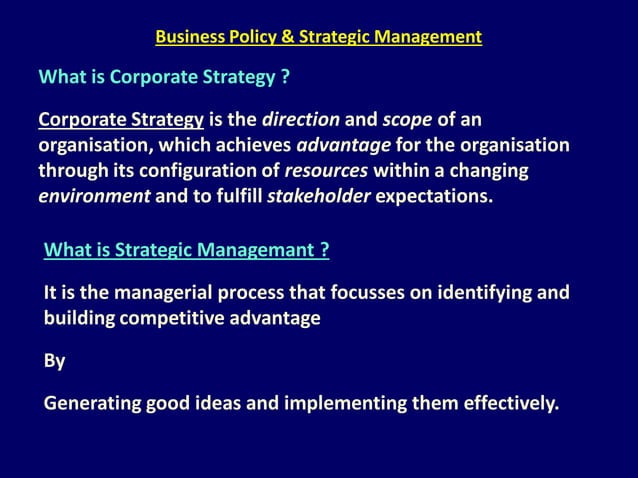 Business policy & strategic management | PDF | Green Solutions | Business