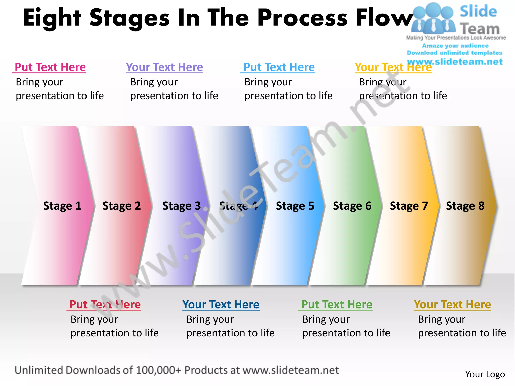 Business power point templates eight phase diagram ppt the process flow ...