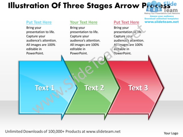 Business power point templates illustration of three state diagram ppt ...