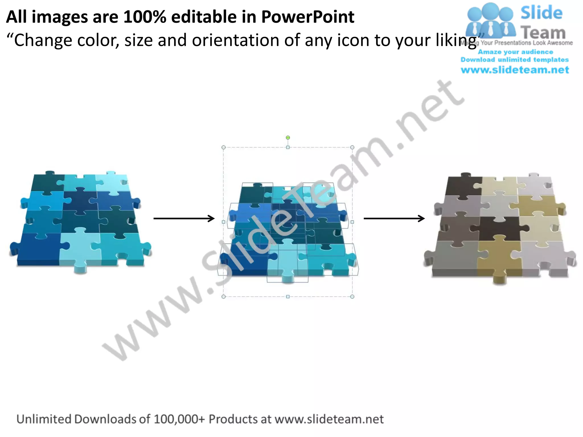 Business power point templates interrelated ideas problem solving ...