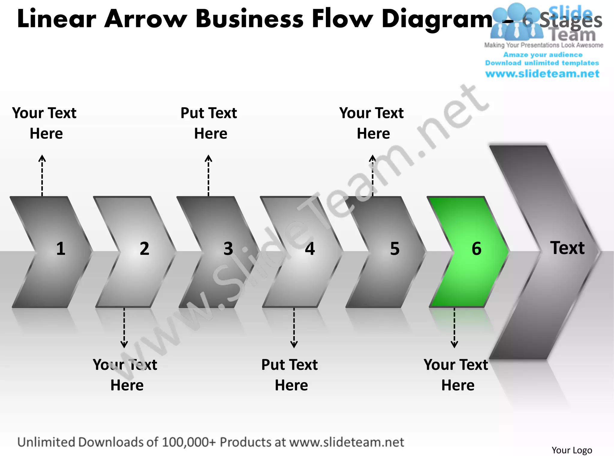 Business power point templates linear arrow flow diagram sales ppt ...