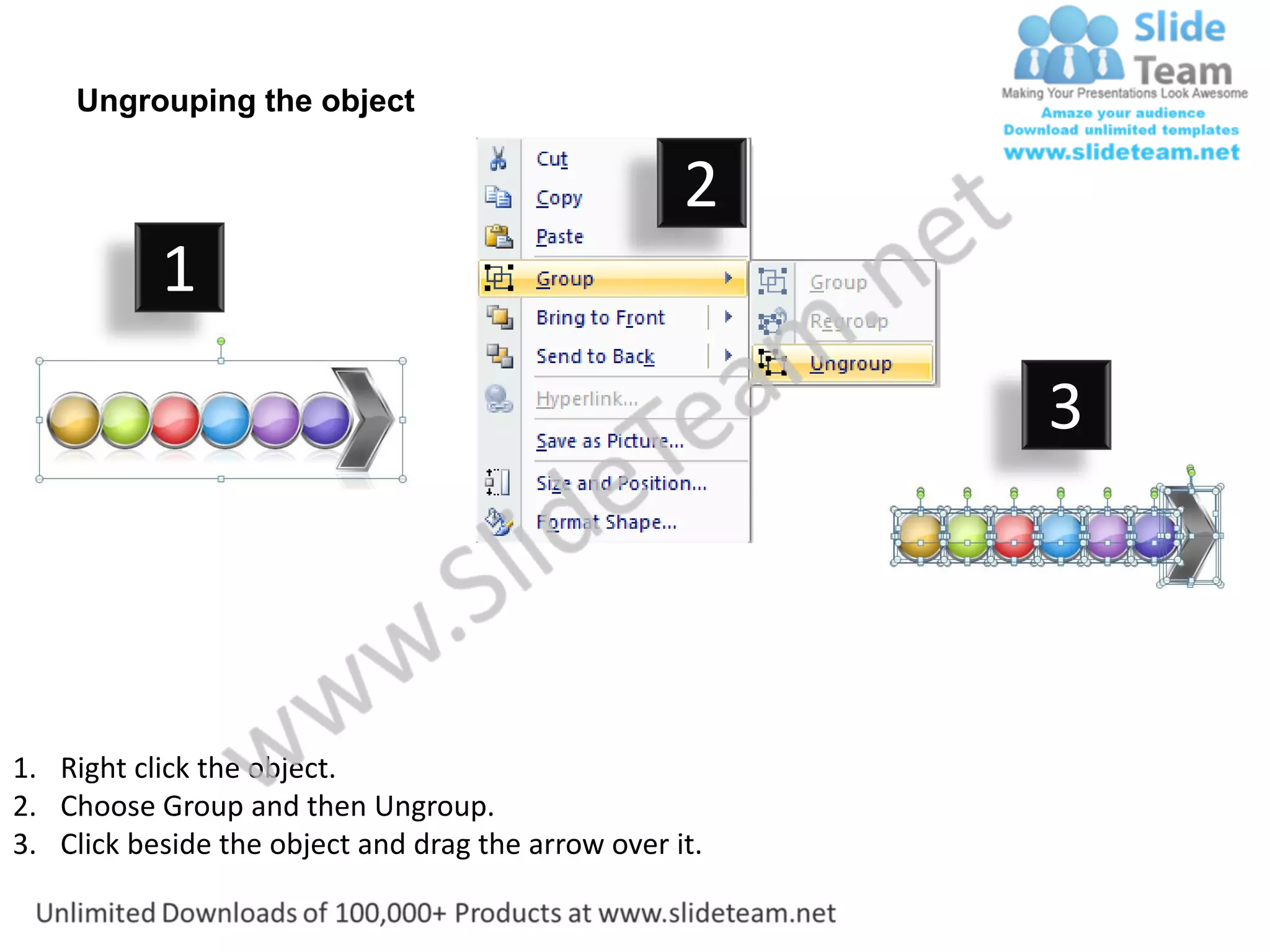 Business power point templates linear flow six phases diagram free ...