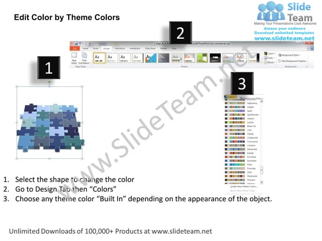 Business power point templates marketing design strategy puzzle pieces ...