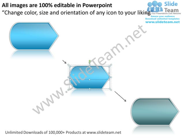 Business power point templates seven stages linear arrow data flow ...