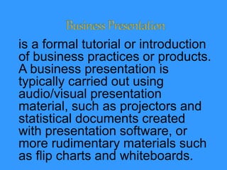 Business presentation | PPT