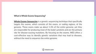 Understanding Whole Exome Sequencing for Disease Diagnosis | PDF