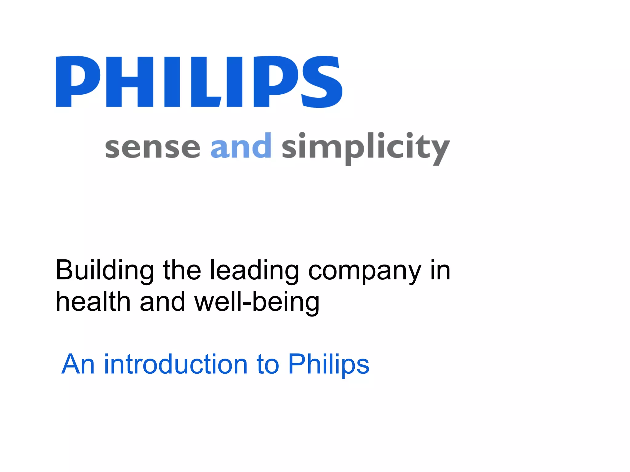 Philips Business Presentation 2011 | PPT