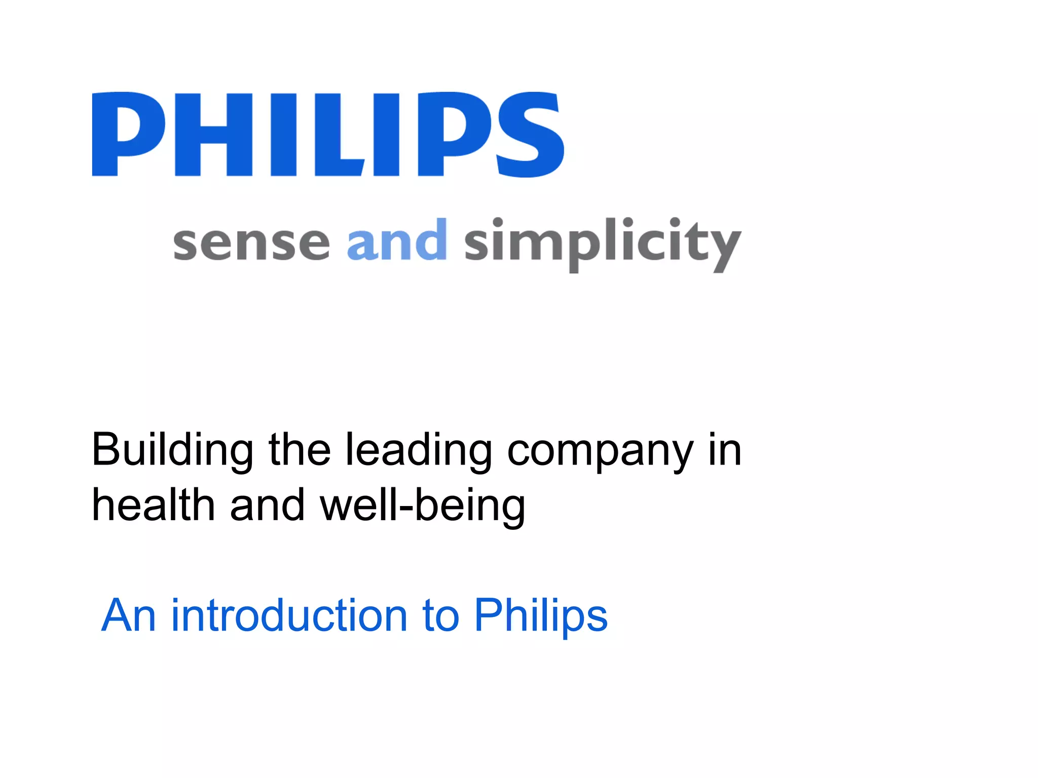 Philips Business presentation 2012 | PPT