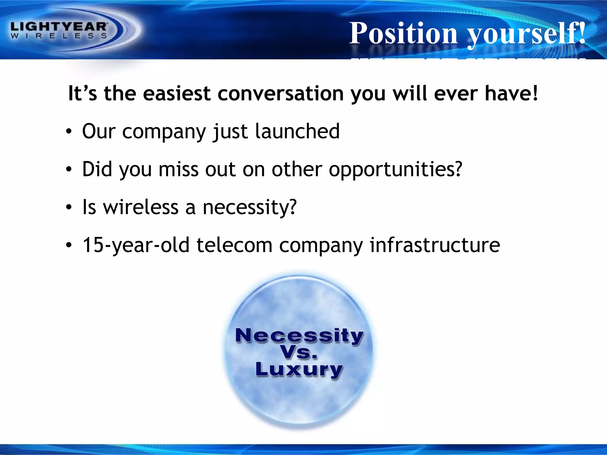 Lightyear Wireless Opportunity Overview | PDF