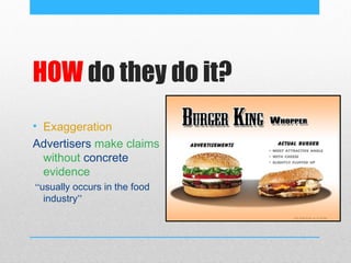 False Image Appeal Advertising