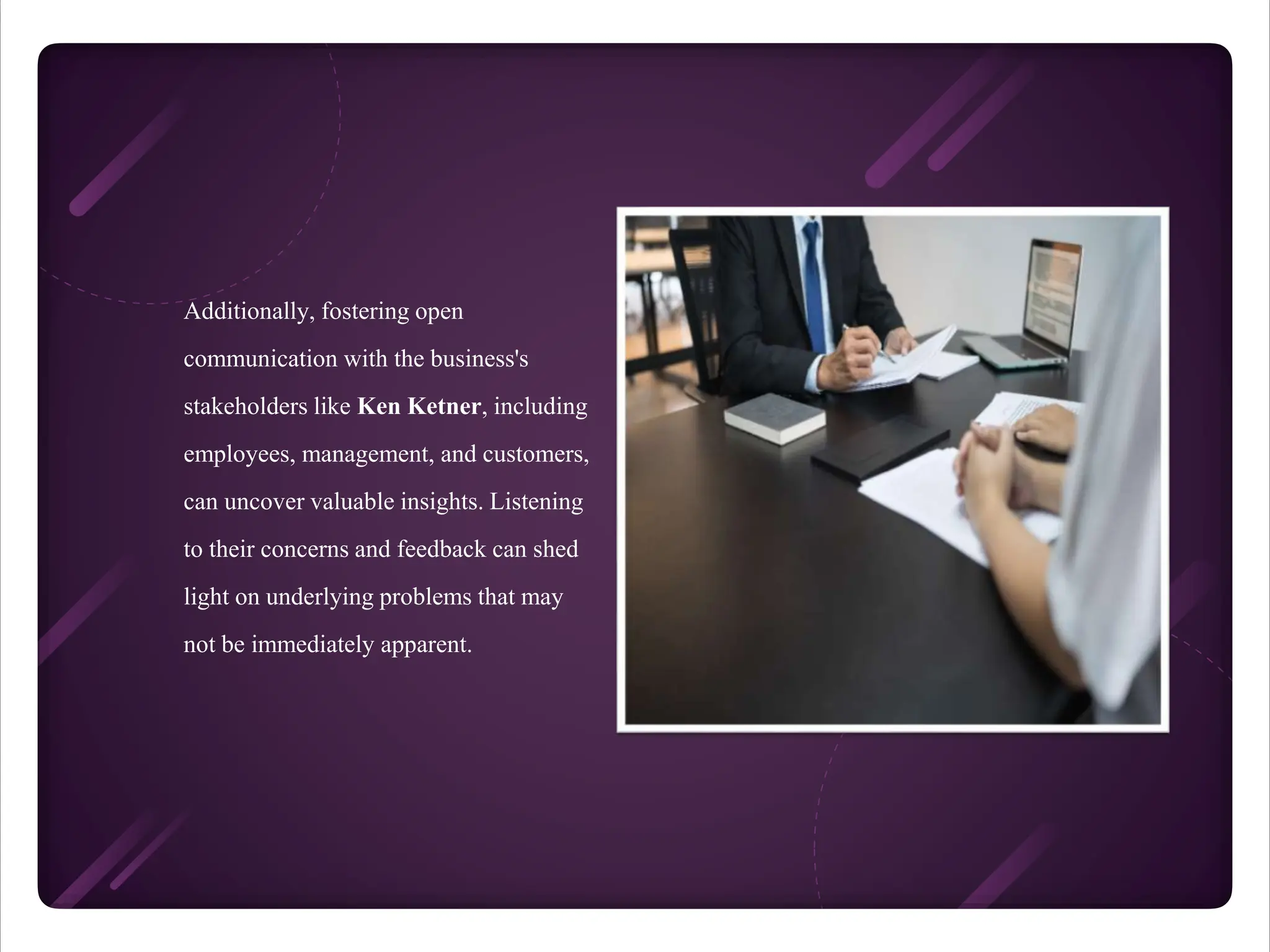 Ken Ketner - Business Problem Identification and Resolution. | PPT