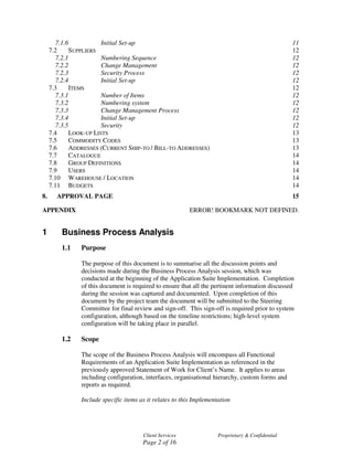 Business process analysis | PDF