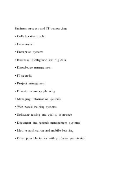 Business process and IT outsourcing• Collaboration tools | PDF