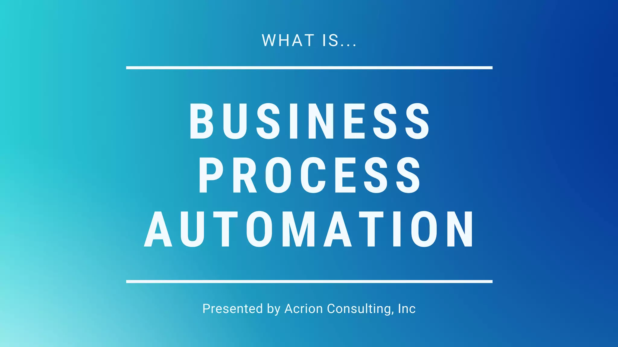 Business Process Automation | PDF