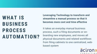 Business Process Automation | PDF