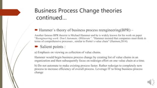 Business process change presentation | PPTX