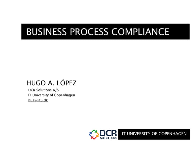 Business process compliance | PPT