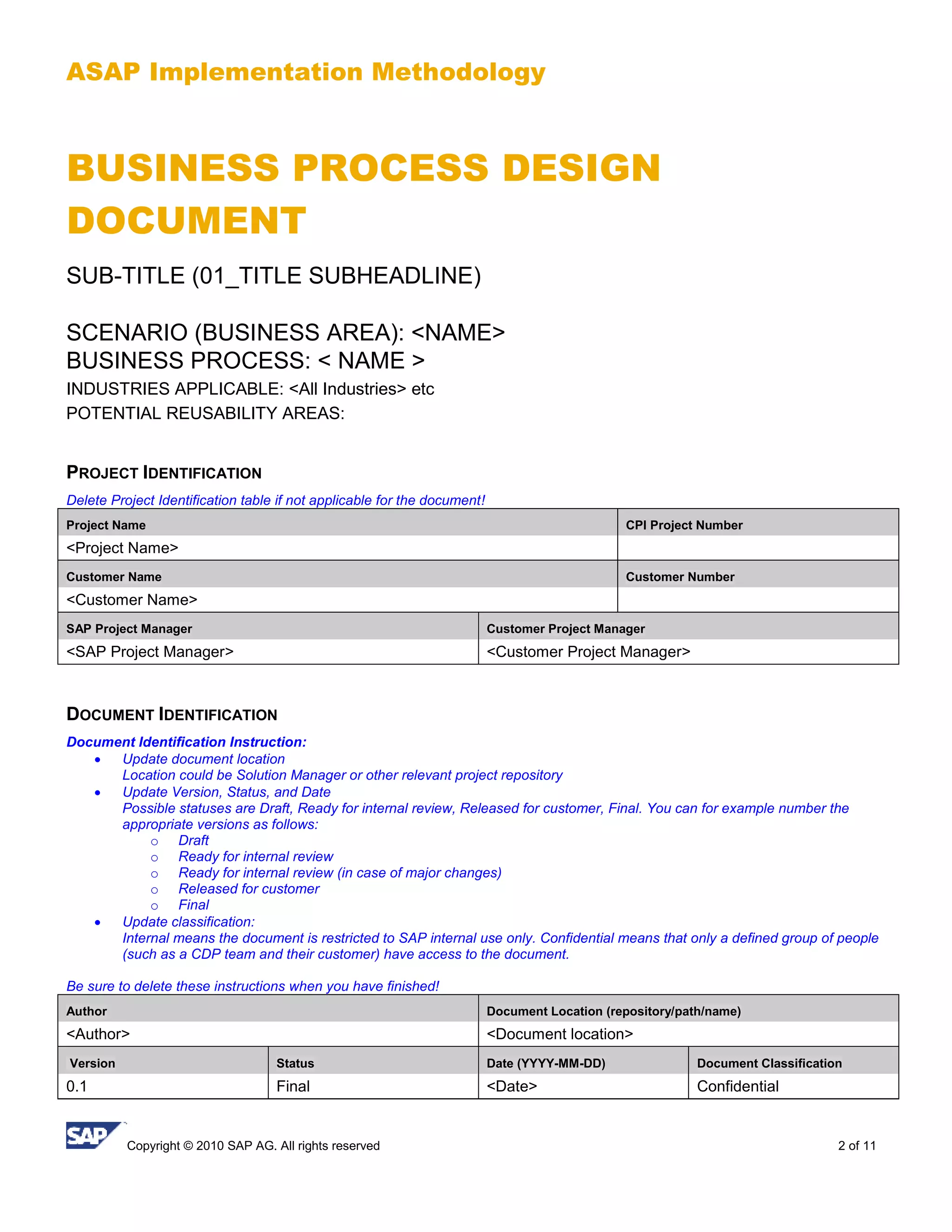 BPD Design Template | DOCX