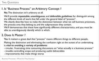Business Processes Definition | PDF
