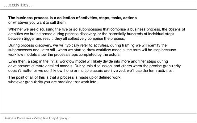 Processes definition - dikisbook
