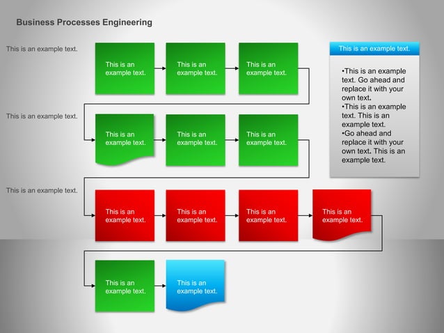 Business Process Re-engineering Diagram (for PowerPoint and Google Slides) | PPT