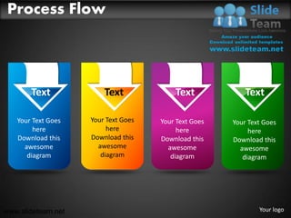 Business process flow powerpoint ppt slides. | PDF