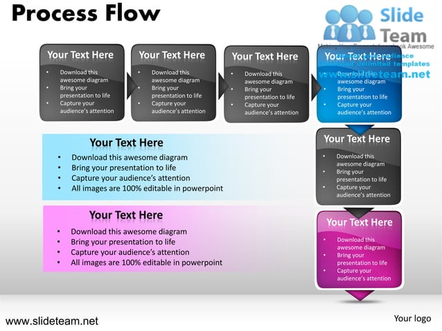 Business process flow powerpoint ppt slides. | PPT