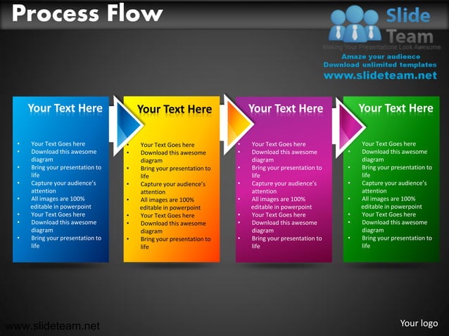 Business process flow powerpoint ppt slides. | PPT