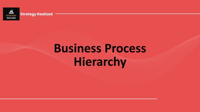 Business Process Hierarchy - Strategy Realized | PPT