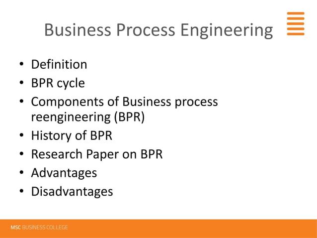 Business processing Reengineering | PPT