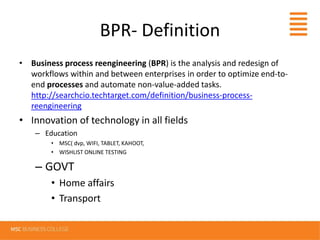 Business processing Reengineering | PPT