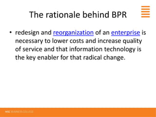 Business processing Reengineering | PPT