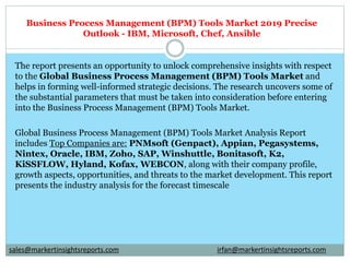 Business Process Management (BPM) Tools Market 2019 Precise Outlook ...