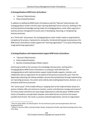 Business process management center of excellence 2010 | PDF