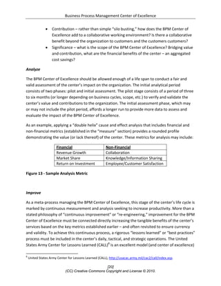 Business process management center of excellence 2010 | PDF