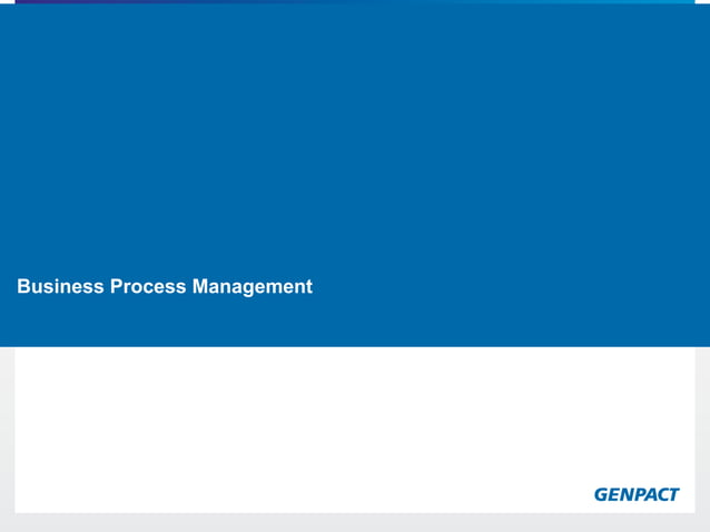 Presentation done in GENPACT | PDF | Information Services Industry ...