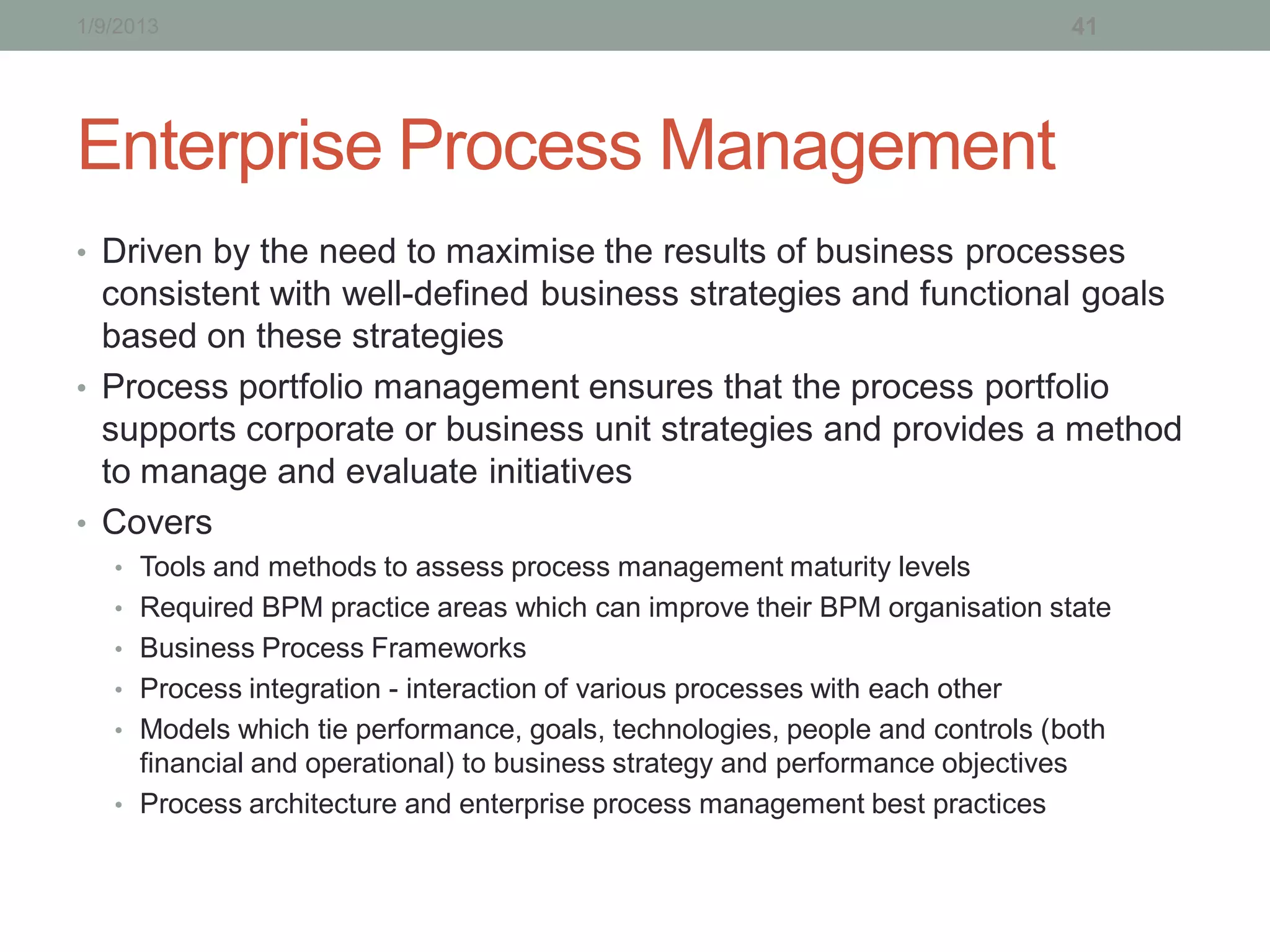 Business Process Management Training 1 | PDF
