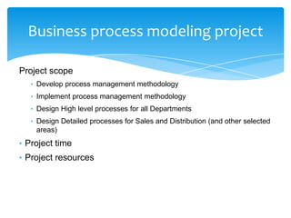 Business process modelling and e tom telecom | PPTX