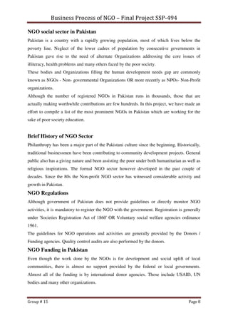 Business Process of NGO | PDF