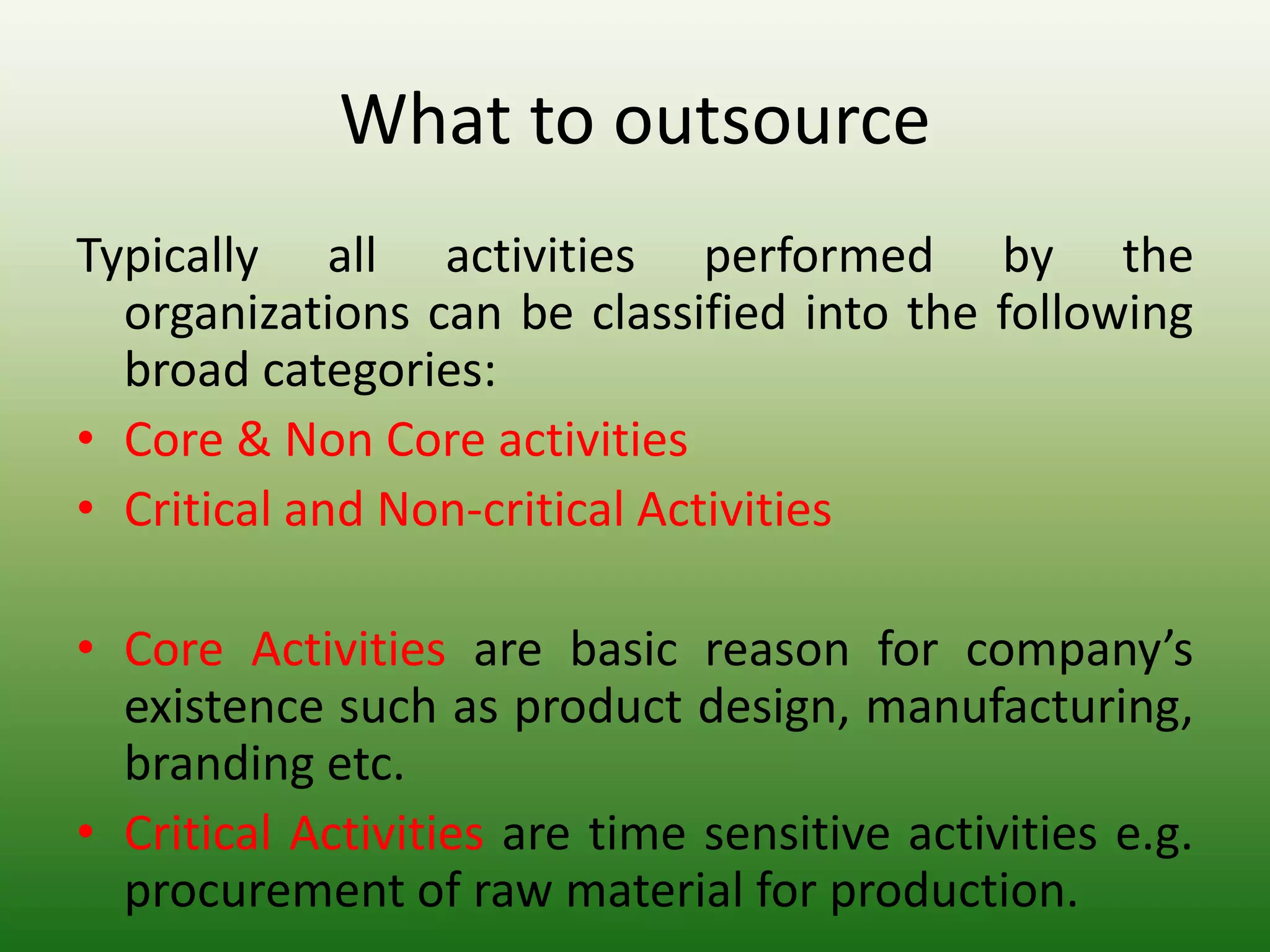 Business process outsourcing | PPTX