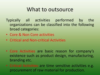 Business process outsourcing | PPTX