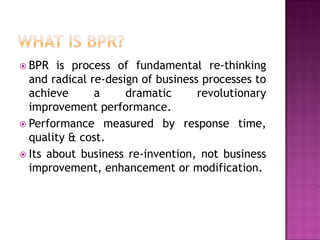 Business Process Re-engineering | PPT