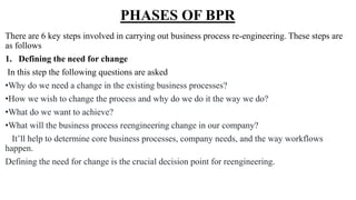 BUSINESS PROCESS RE-ENGINEERING Power Point Presentation | PPTX ...