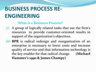 Business process re engineering in a bank | PPTX