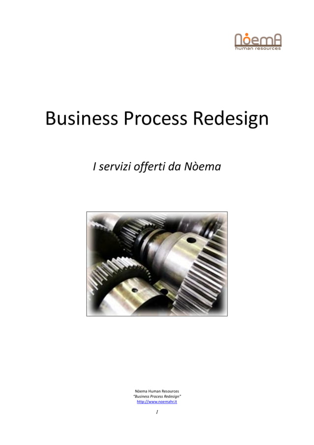 Business process redesign [presentazione con note] | PDF