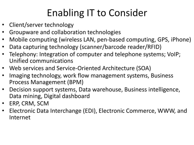 Business process reengineering | PPTX | Computer Software and Applications | Computing