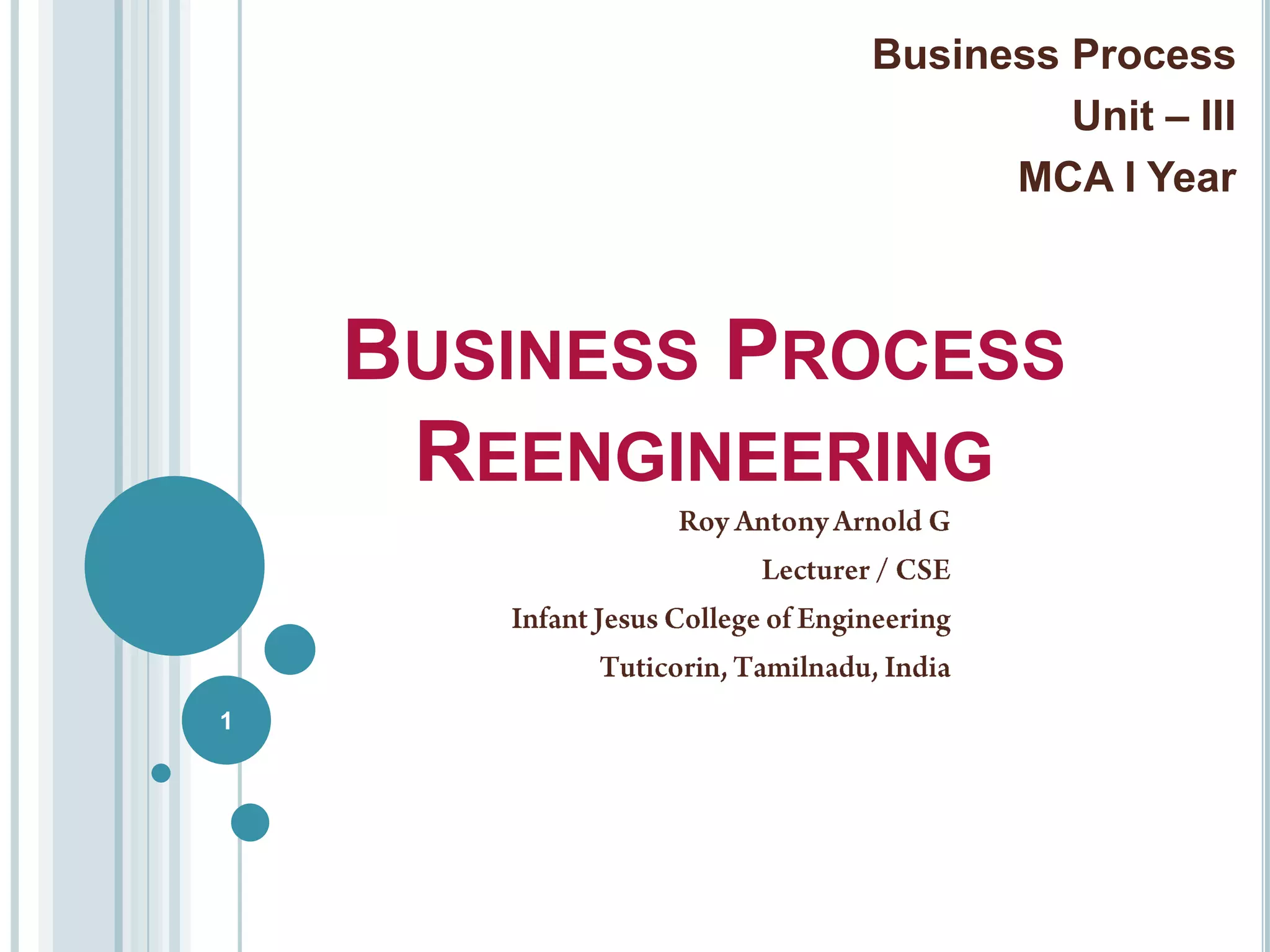 Business Process Reengineering Complete | PPT