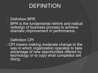Business process reengineering | PPTX